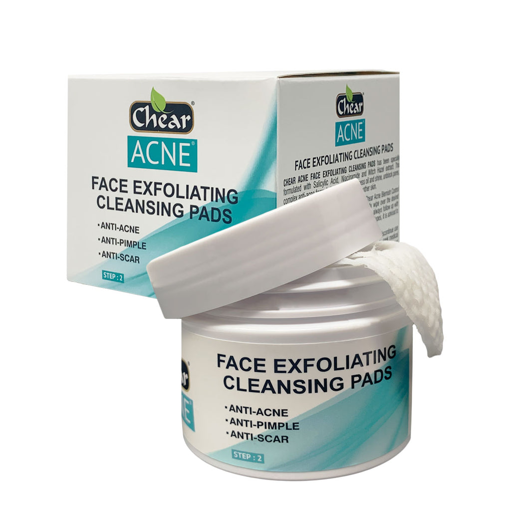Chear Acne Face Exfoliating Cleansing Pads | Skin lightening ...