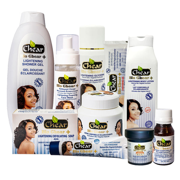 CHEAR BIO CHEAR + SKIN LIGHTENING KIT (10 ITEMS) (New formula 500ml ...