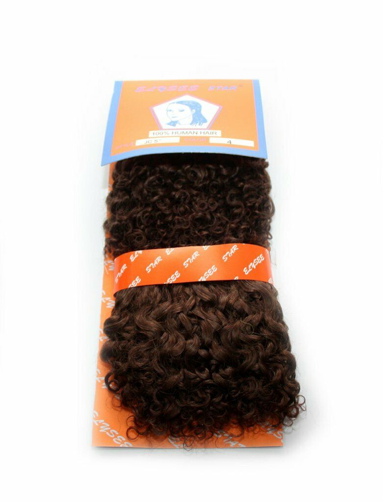 Elysee Star JC 5inch (jerry curl) Human Hair Weft extensions | Skin ...