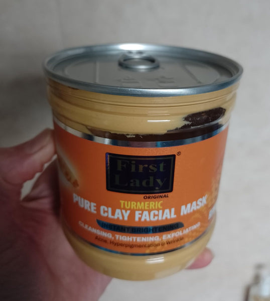First Lady Turmeric Pure Clay Face Mask | Skin lightening, moisturising ...
