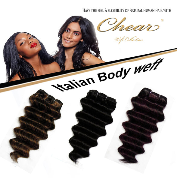 Chear Italian Body 14" Blended Human Hair Weft | Skin lightening ...