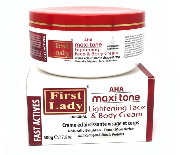 First Lady Fast Active AHA Maxi Tone Lightening Face & Body Cream ...